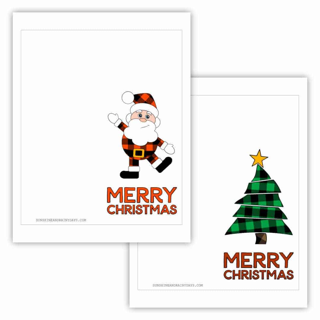Print Your Own Christmas Card - Sunshine and Rainy Days