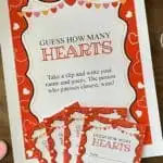 Guess How Many Hearts Valentine Game - Sunshine and Rainy Days