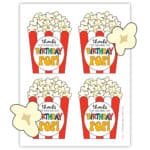 Popcorn Birthday Party Favor You Can Print At Home! - Sunshine and ...