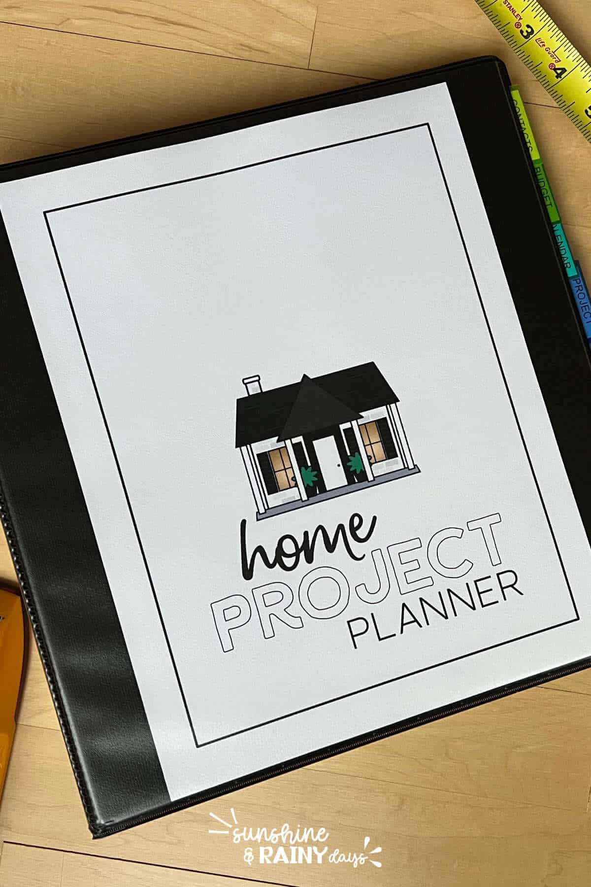 Home Project Planner - Sunshine and Rainy Days