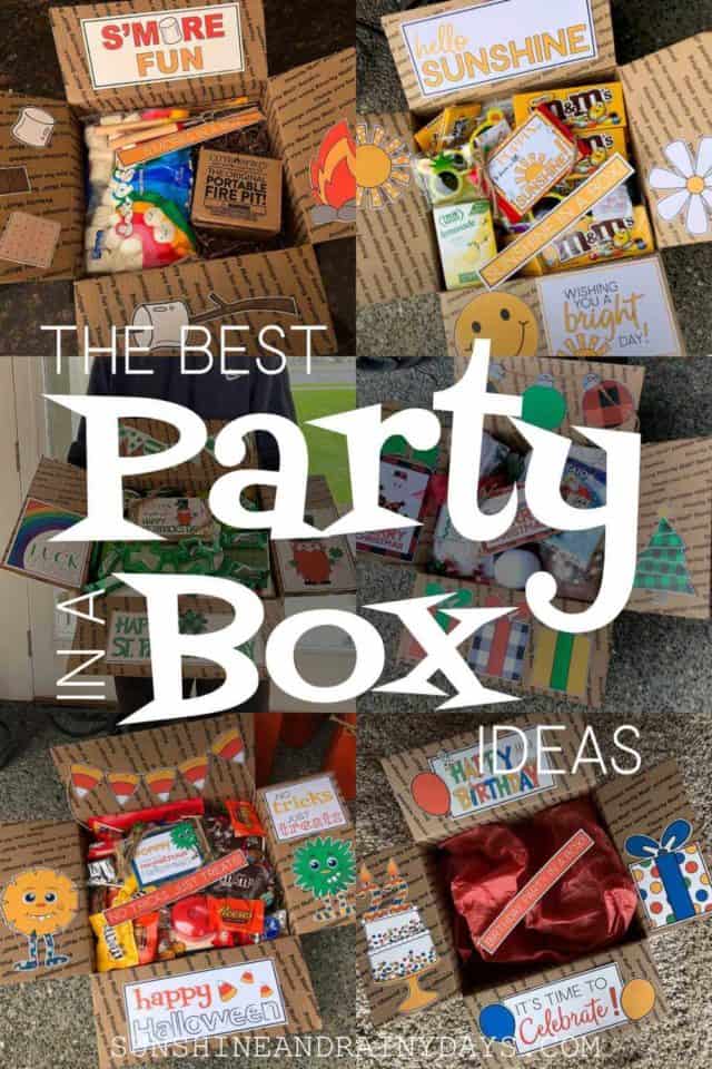 Birthday Party In A Box - Sunshine and Rainy Days