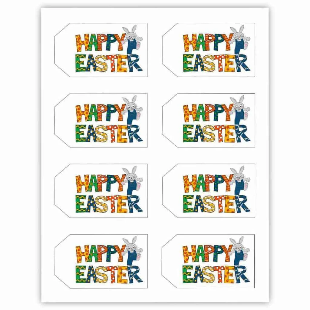 Happy Easter Tags - Sunshine and Rainy Days
