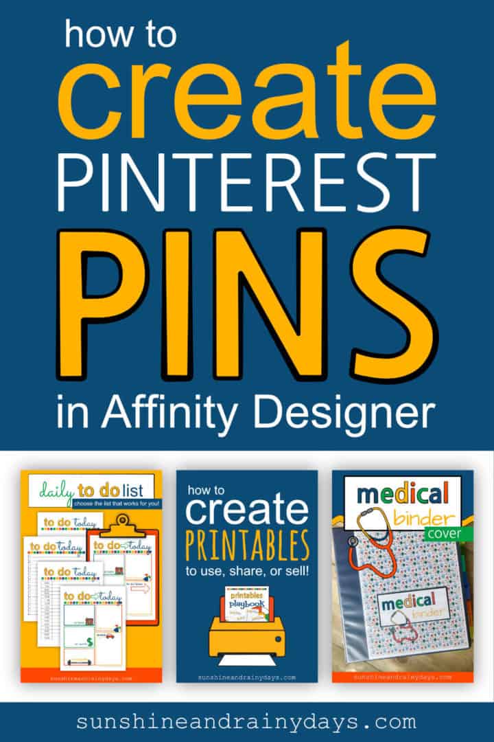 How To Create Pinterest Pins In Affinity Designer - Sunshine and Rainy Days