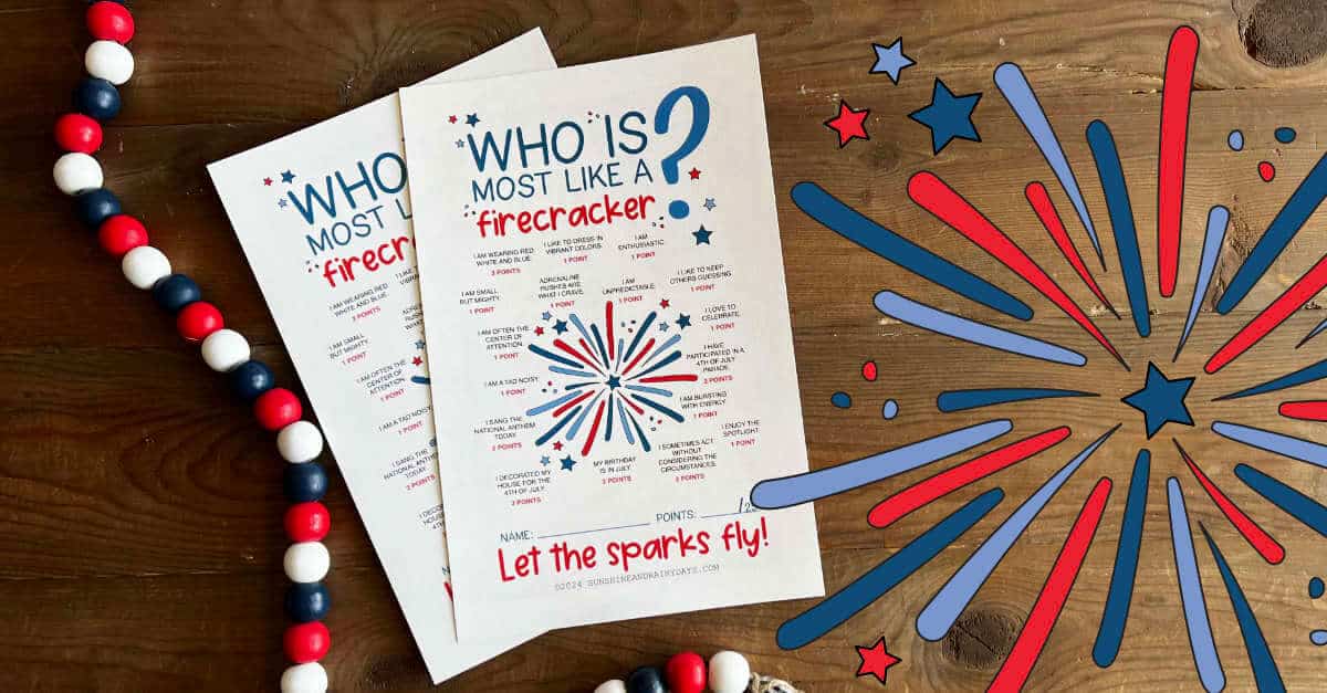 4th Of July Party Game Ideas - Sunshine and Rainy Days