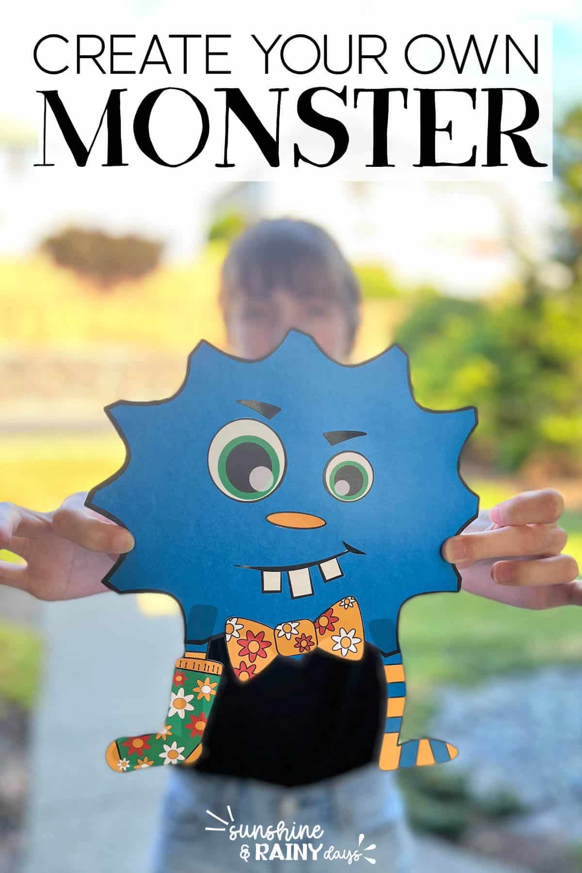 Create Your Own Monster Activity - Sunshine and Rainy Days