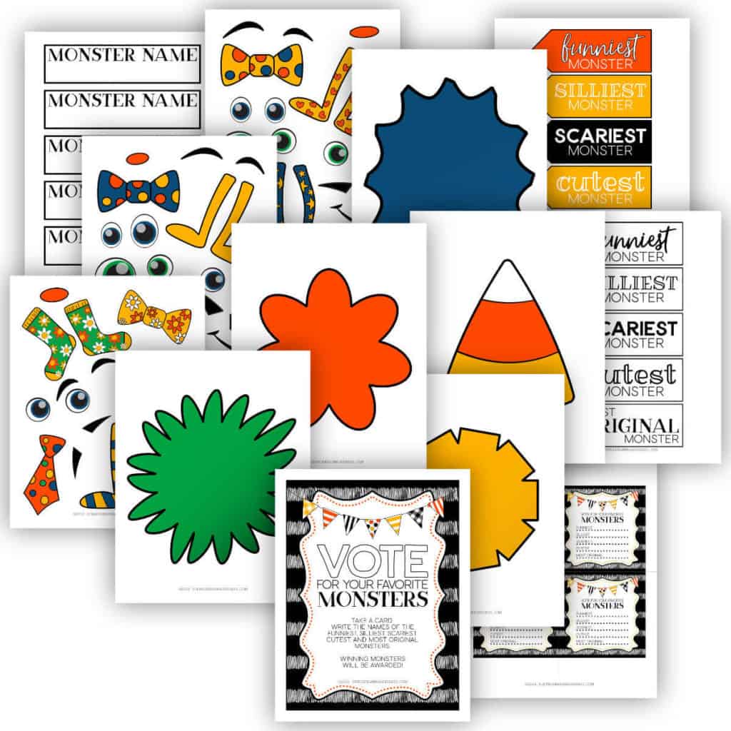 Create Your Own Monster Activity - Sunshine and Rainy Days