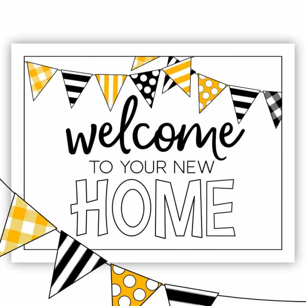 Welcome To Your New Home Sign - Sunshine and Rainy Days
