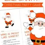 Who Is Most Like Santa Game - Sunshine and Rainy Days