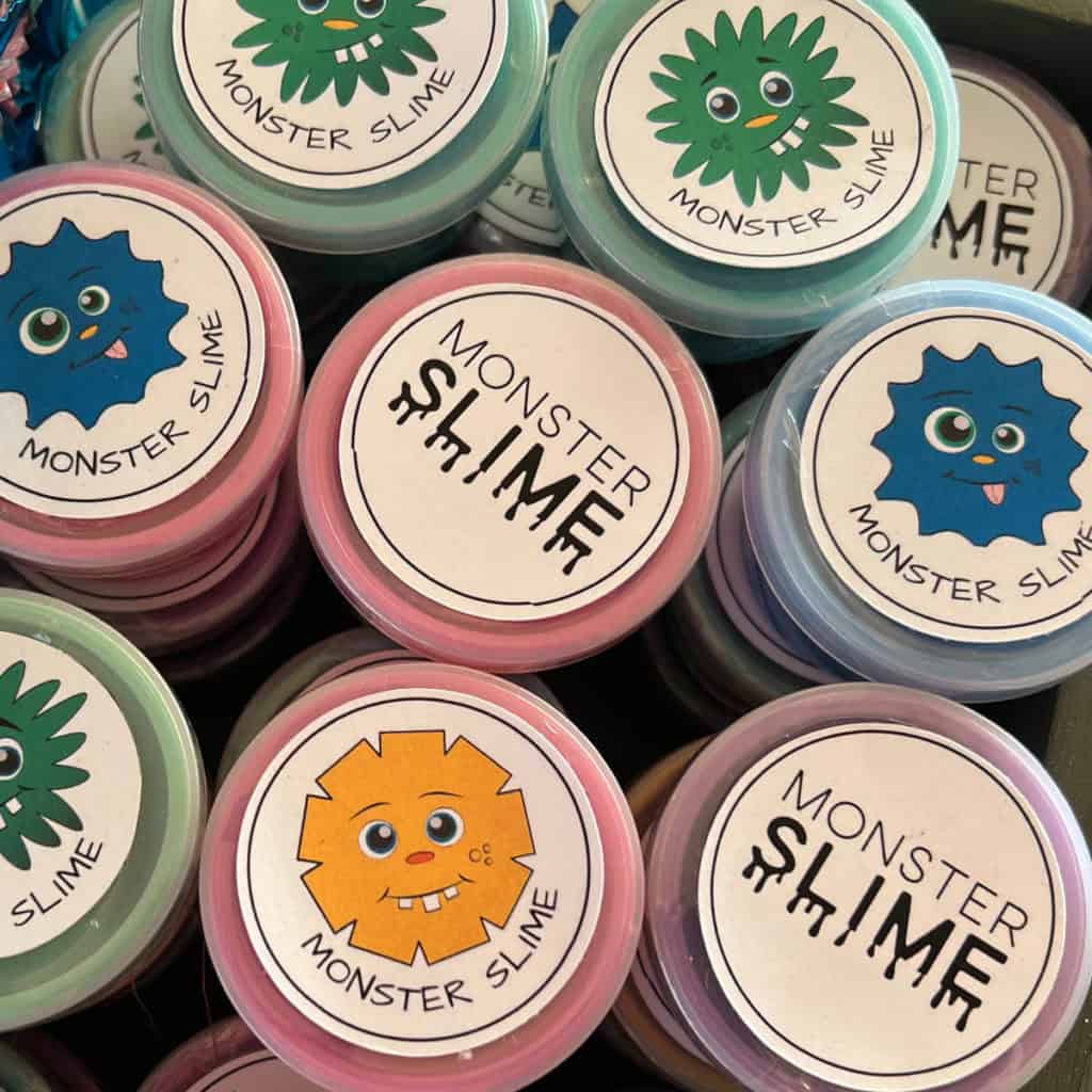 Monster Slime Tags - Sunshine and Rainy Days
