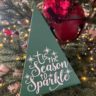 Easy DIY Wood Christmas Tree Triangle - Sunshine and Rainy Days