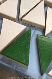 Easy DIY Wood Christmas Tree Triangle - Sunshine and Rainy Days