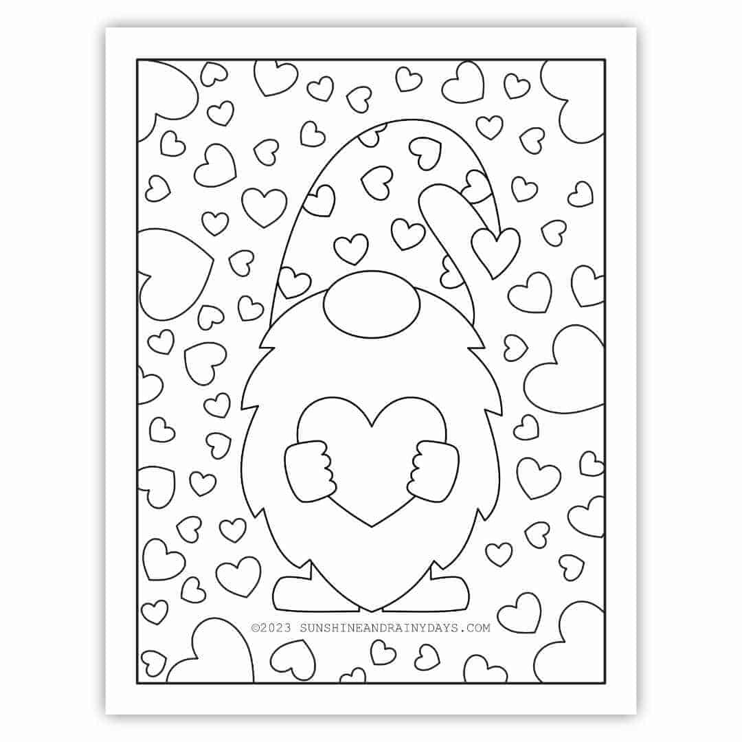 The Best Valentine's Day Coloring Pages - Sunshine and Rainy Days