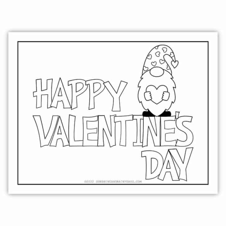 The Best Valentine's Day Coloring Pages - Sunshine and Rainy Days