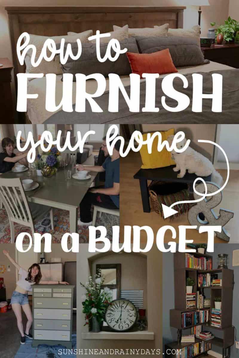 How To Furnish Your Home On A Budget - Sunshine and Rainy Days