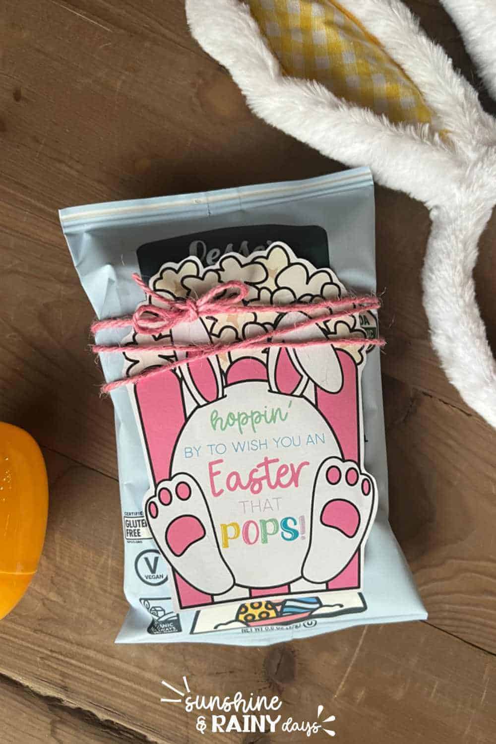 Easter Popcorn Tags You Can Print At Home! - Sunshine and Rainy Days