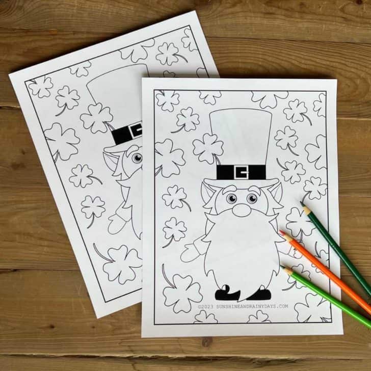 Celebrate St. Patrick's Day With This Fun Coloring Page - Sunshine and ...