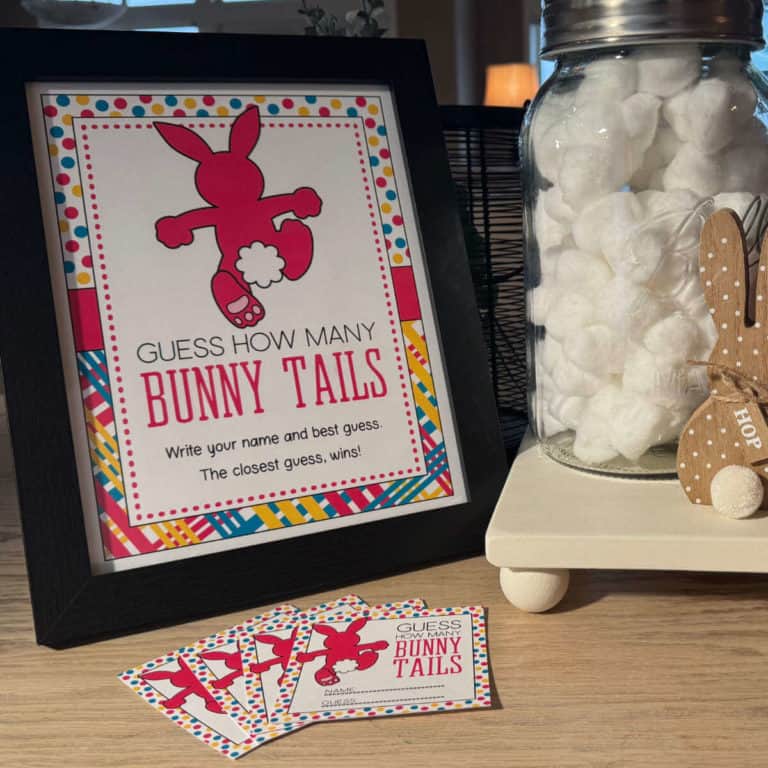 Guess How Many Eggs Are In The Jar Easter Party Game - Sunshine and ...