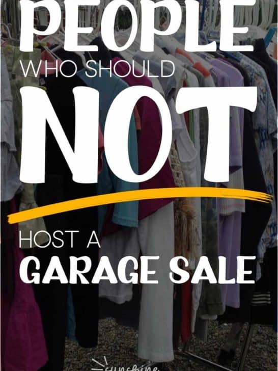 Printable Garage Sale Signs - Sunshine and Rainy Days