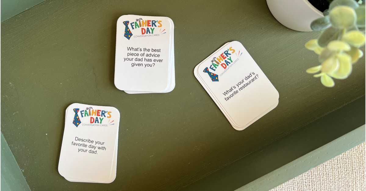 Father's Day Conversation Starters - Sunshine and Rainy Days