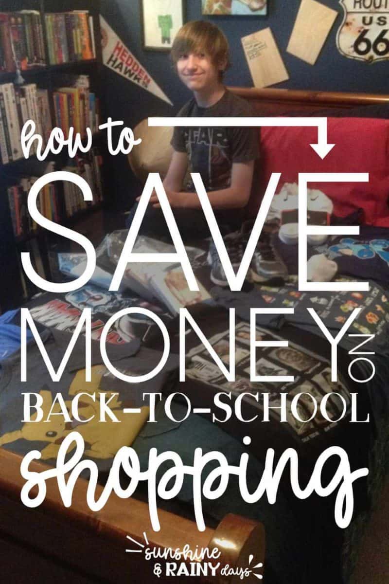 How To Save Money On Back To School Shopping - Sunshine and Rainy Days