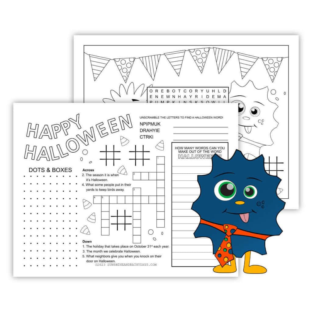 Cute Halloween Activity Ideas - Sunshine and Rainy Days