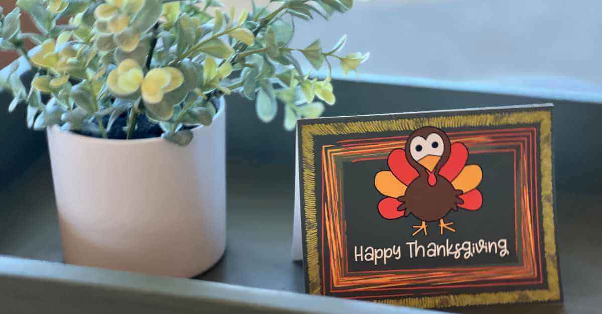 Printable Thanksgiving Cards - Sunshine and Rainy Days