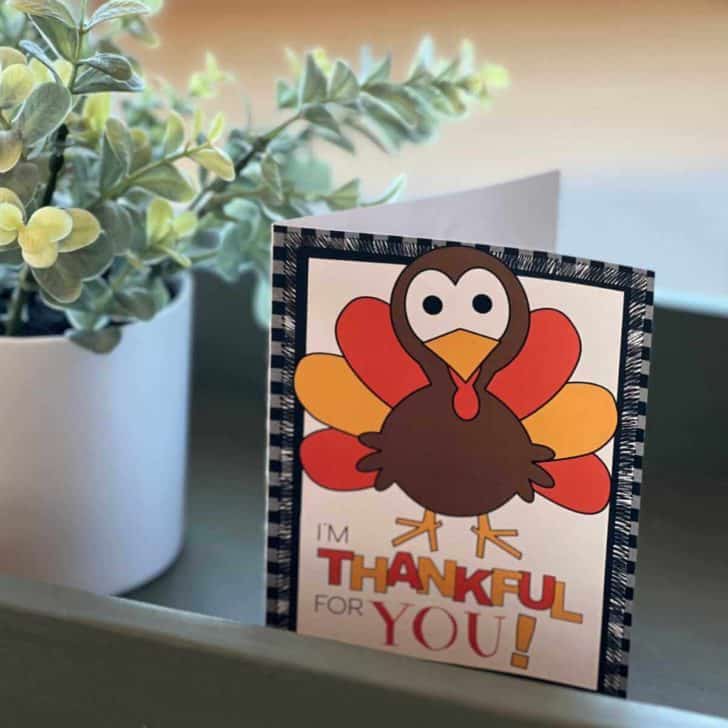 Printable Thanksgiving Cards - Sunshine and Rainy Days