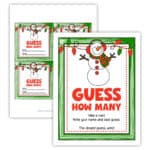 Guess How Many Christmas Party Game - Sunshine and Rainy Days