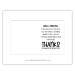 Principal Card Ideas - Sunshine and Rainy Days