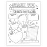 All About My Teacher Appreciation Coloring Page Printable - Sunshine ...