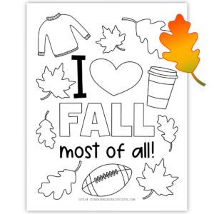 Free Printable Fall Coloring Pages - Sunshine and Rainy Days