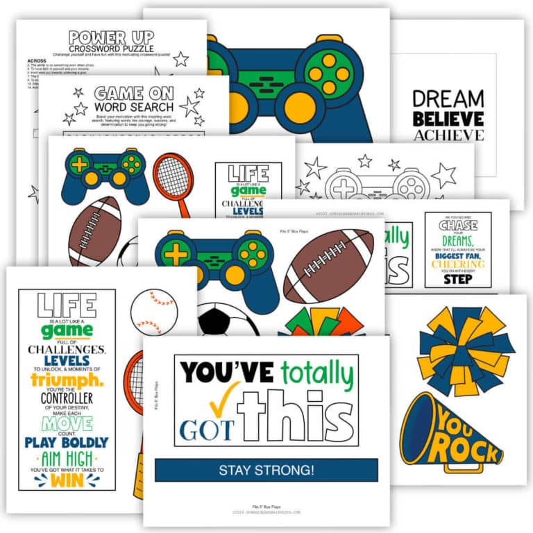 Stay Strong Care Package Printables - Sunshine and Rainy Days