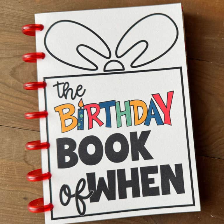 Printable Birthday Gift Card Book - Sunshine and Rainy Days